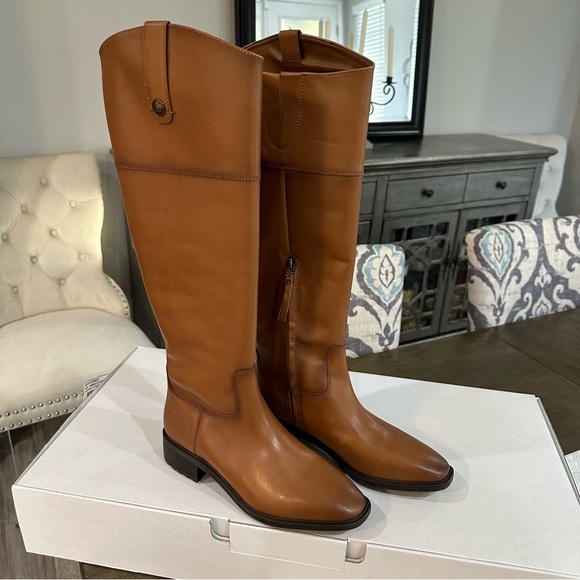 Sam Edelman | Shoes | Nib Sam Edelman Drina Leather Knee High Riding ...